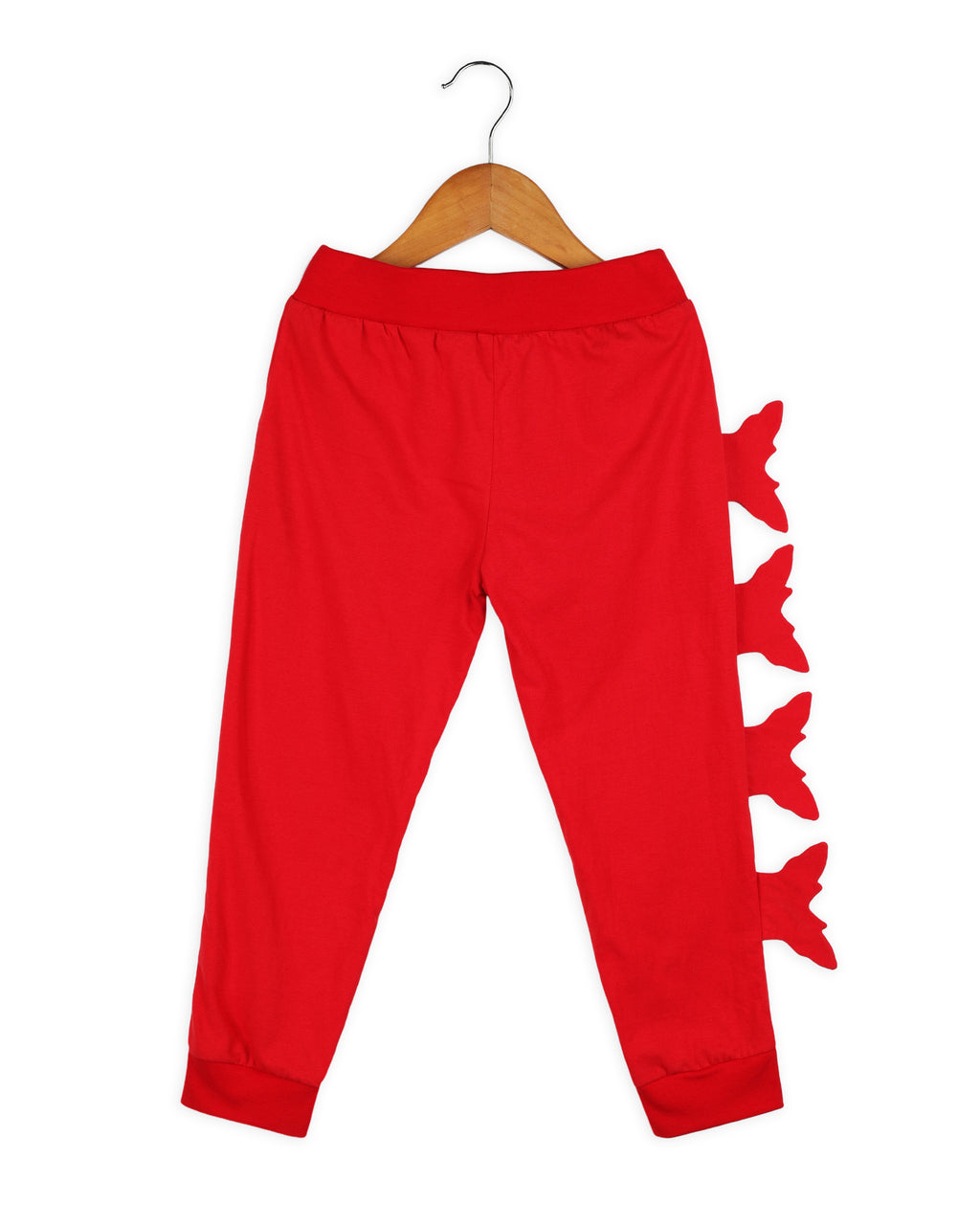 Red Full Sleeve Regular Fit Butterfly Girls Tracksuit Co-ord Set ...